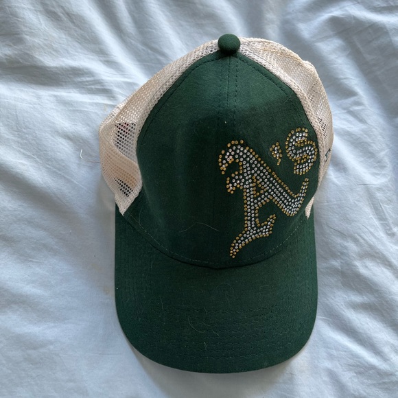 Accessories | Vintage As Cap With Rhinestones | Poshmark